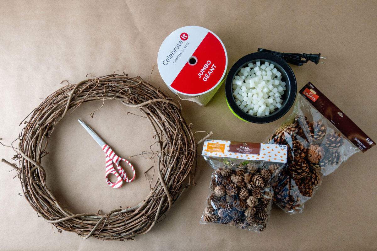 How to Easily Make a Pine Cone Wreath - Holiday Magic Hub